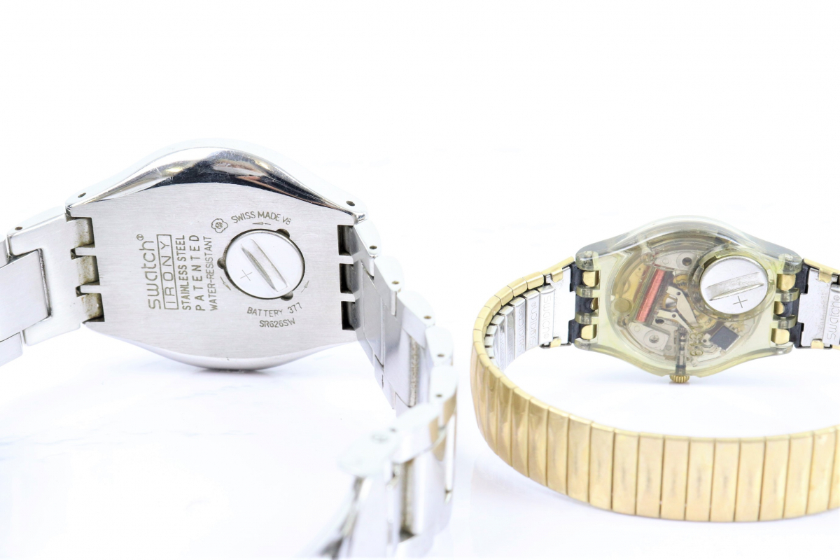 swatch SR626SW / S546 / 6131 / 腕時計 7点まとめ IRONY シルバー ブラック ピンク ゴールドカラー ...