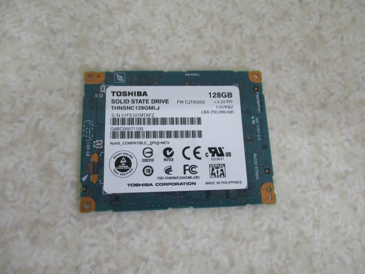 Toshiba 128GB SSD 内蔵型 1.8インチ THNSNC128GMLJ No:GII-09/4(128GB～)｜売買された ...