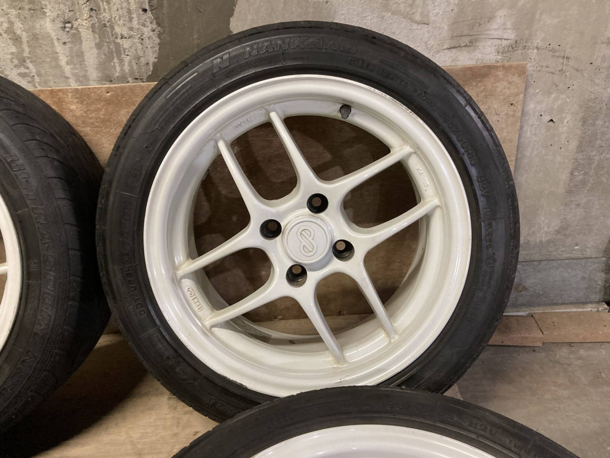 ENKEI CPS-2 ホワイト 7JJ +35 4H PCD:100 15インチ 4本セット 195/50/R15 NS2 エンケイ 軽量 ...