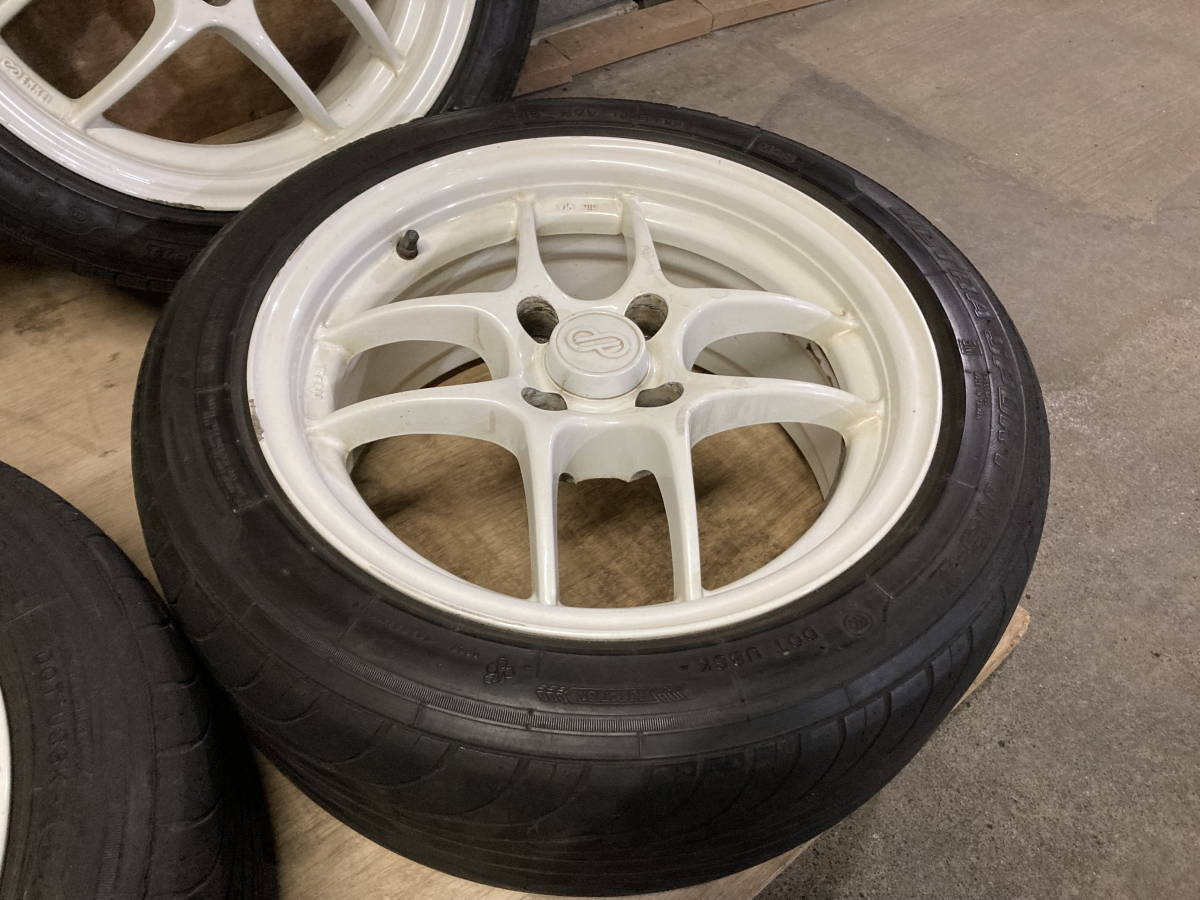 ENKEI CPS-2 ホワイト 7JJ +35 4H PCD:100 15インチ 4本セット 195/50/R15 NS2 エンケイ 軽量 ...