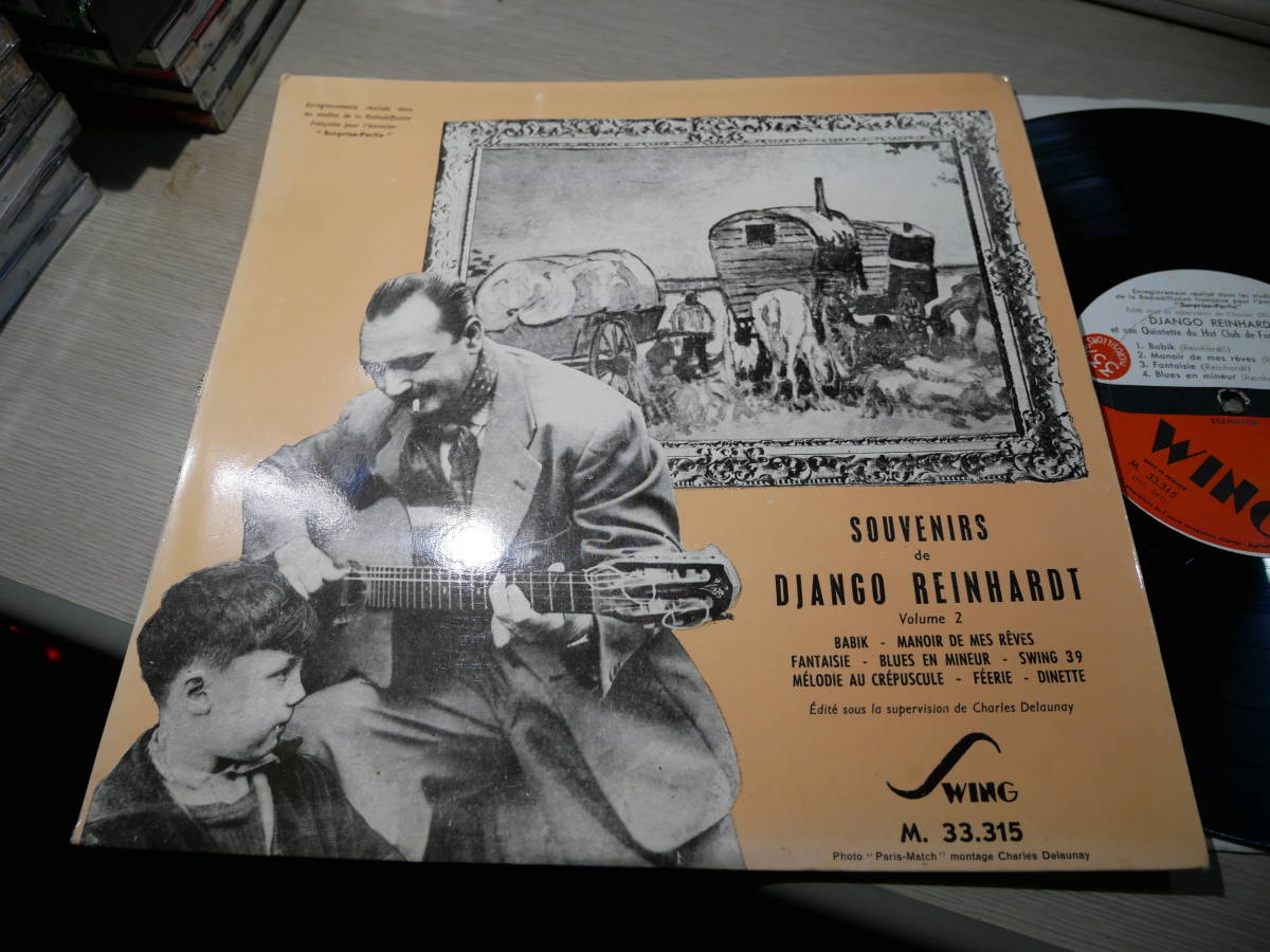 仏オリジナル美盤/ジャンゴ ラインハルト SOUVENIRS DE DJANGO REINHARDT VOLUME 2 FRANCE/WING:M. 33.315 ORIGINAL 10 ...