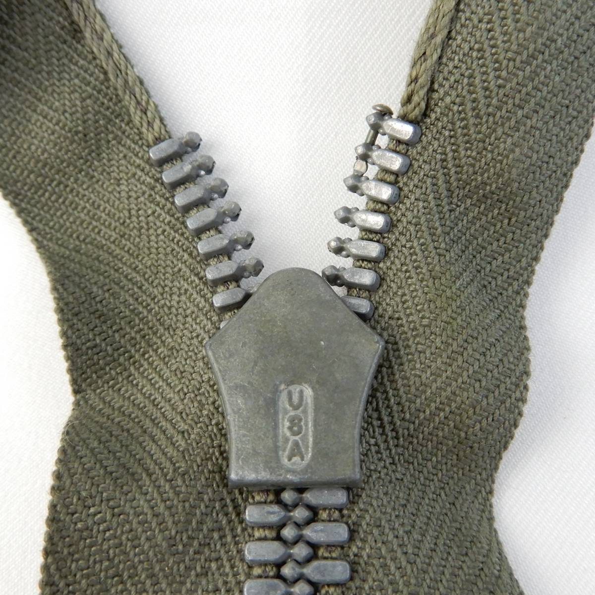 CROWN Zipper 1950s OLIVE Deadstock Made in USA① Vintage クラウンジッパー 1950年代 ...