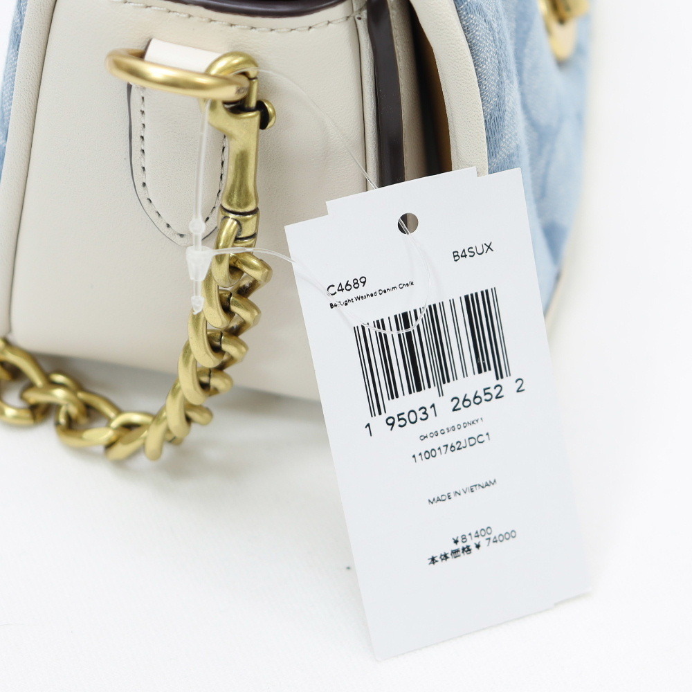 タグ付き 同様 コーチ C4689 ディンキー18 キルティングシグネチャー キャンバス/レザー ショルダーバッグ MD929(女性用)｜売買 ...