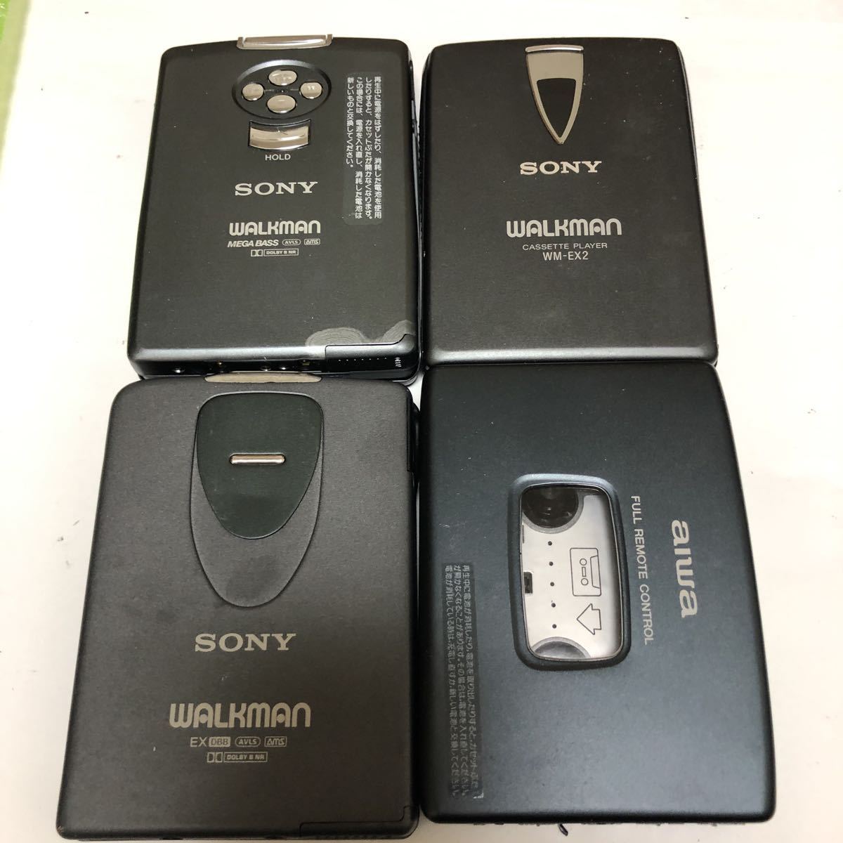 ジャンク SONY AIWA WALKMAN カセットプレーヤー ウォークマン 4台 まとめ売り(再生専用)｜売買されたオークション情報 ...