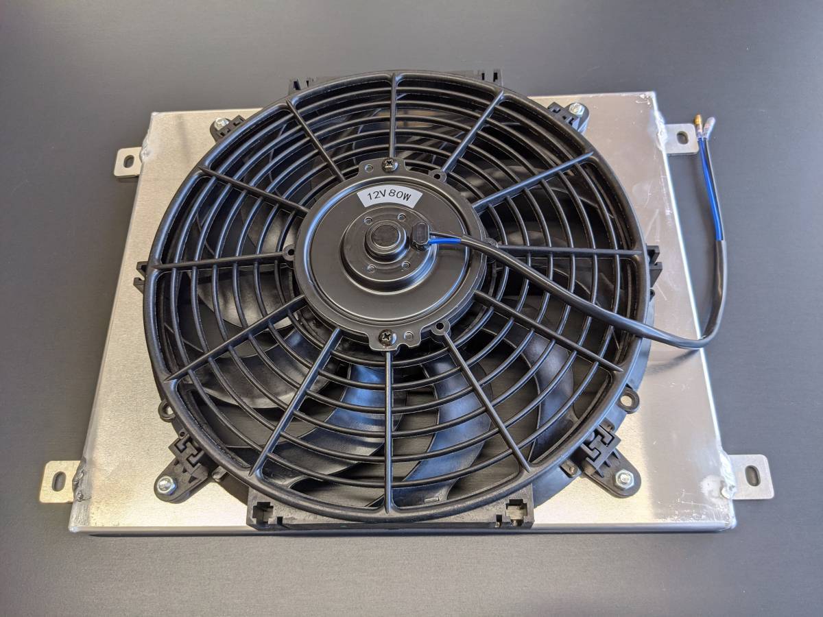 スズキ ジムニー JA11汎用電動ファン アルミファンシュラウド付き 軽量/電動ファン可 アルミラジエター JA11JA22 ...