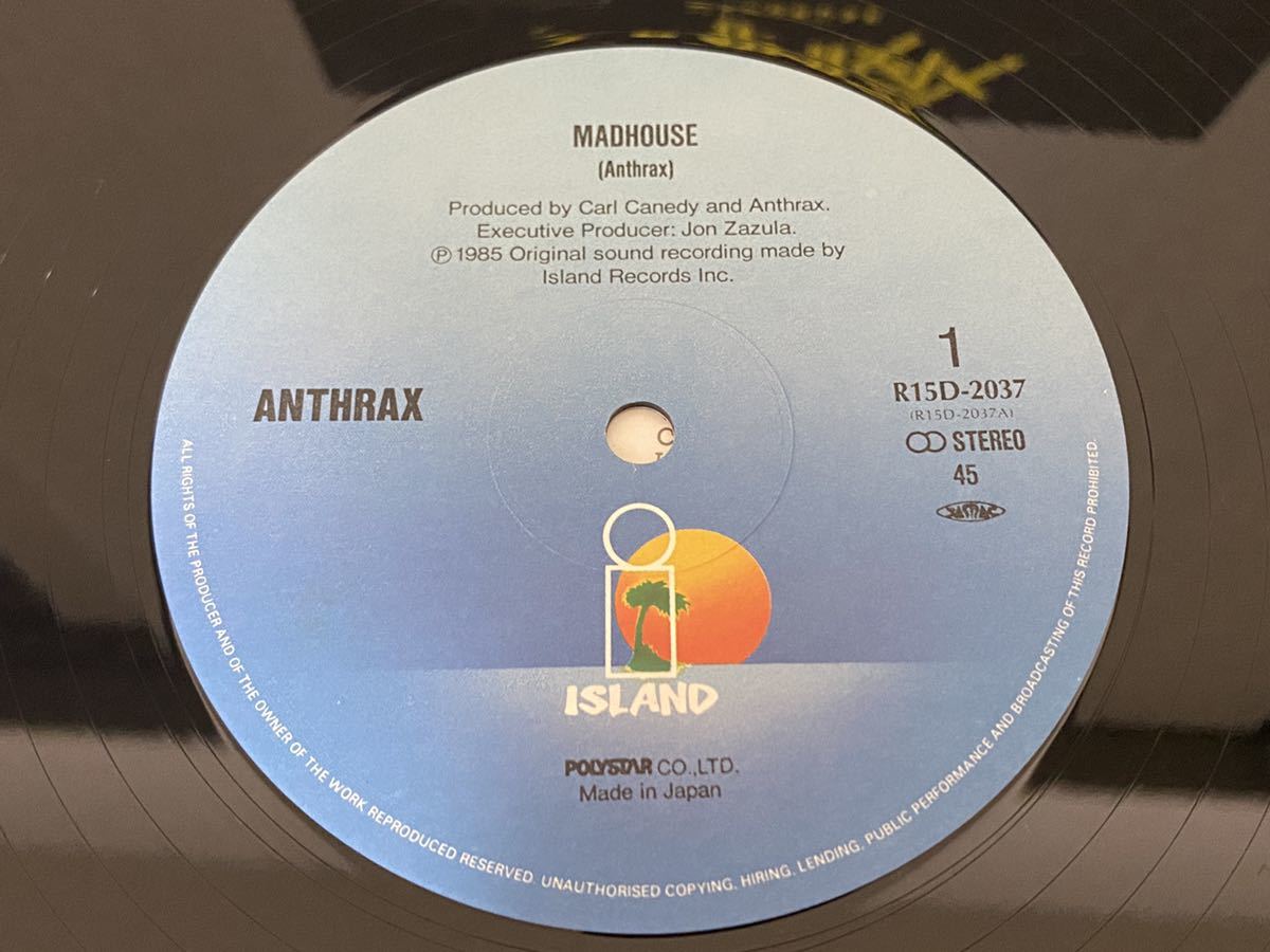国内盤 12'' Maxi-Single ANTHRAX 45rpm R15D-2037 帯兼解説 アンスラックス マッドハウス(一般)｜売買 ...