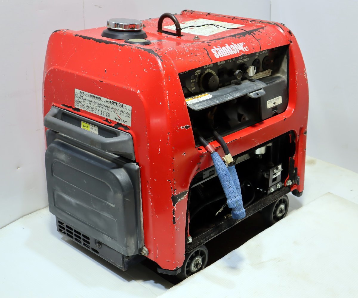 西P 新ダイワ エンジン発電機兼用溶接機 EGW150MD-I 3O-796(溶接機)｜売買されたオークション情報、yahooの商品情報を ...