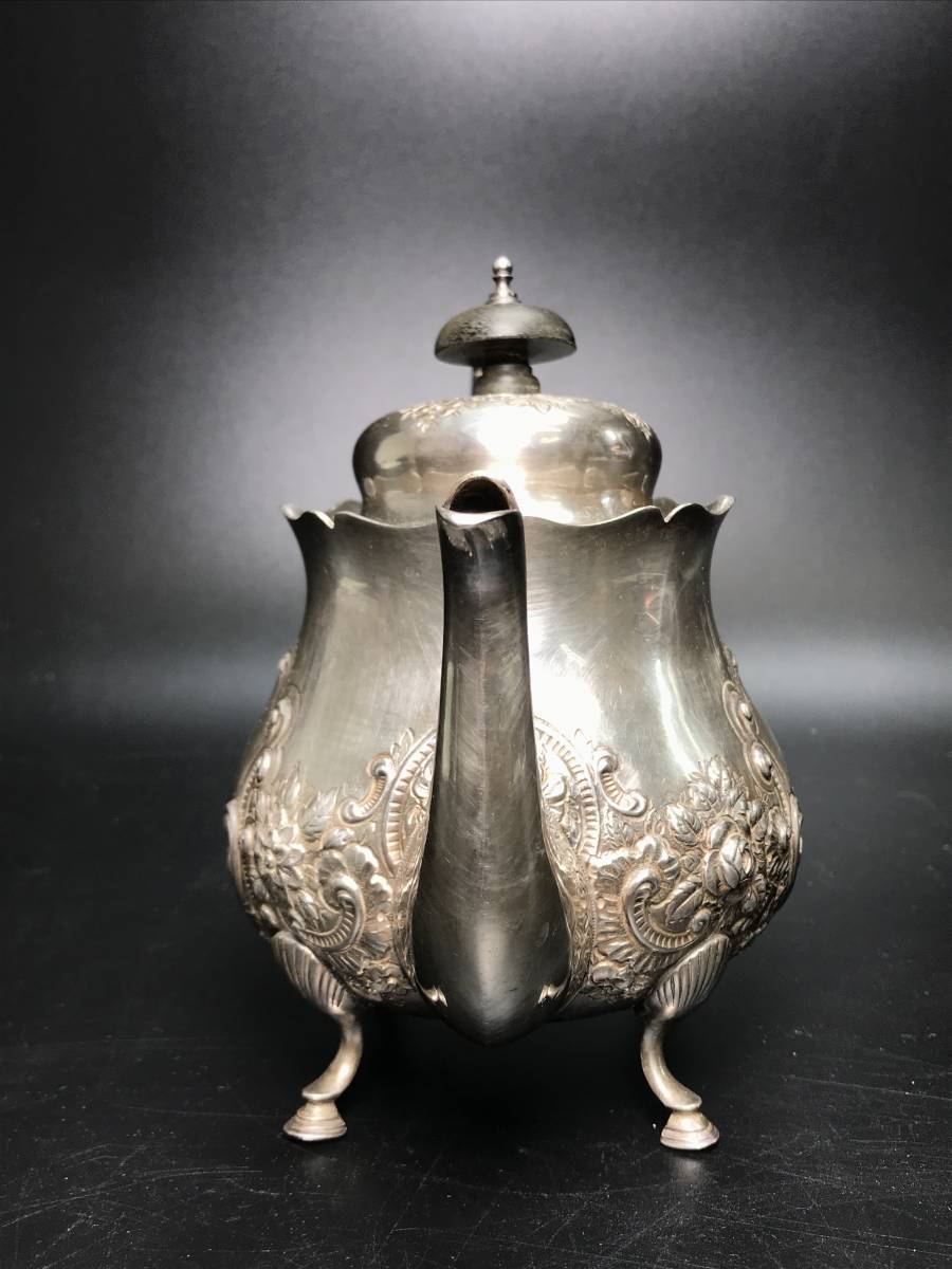 4＃O/X367 イギリス アンティーク SV900 銀製 ホールマーク 刻印 ヴィンテージ ティーポット 紅茶 装飾 やかん(銀製)｜売買されたオークション情報、yahooの商品情報を ...