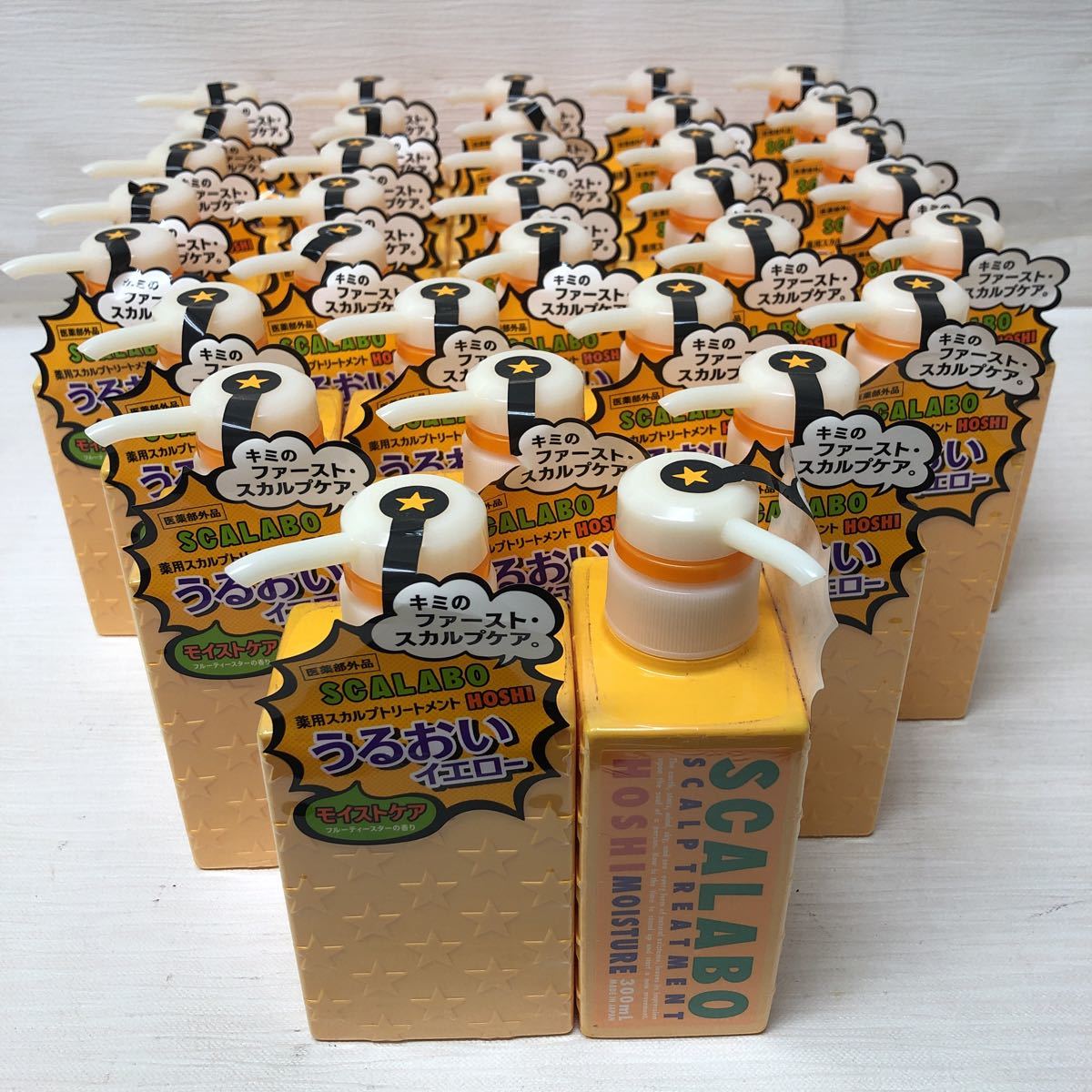 Y0624C3 スカラボ 薬用 スカルプ トリートメント UMI メガクール ノンシリコン 300ml 34本セット SCALABO イエロー ...