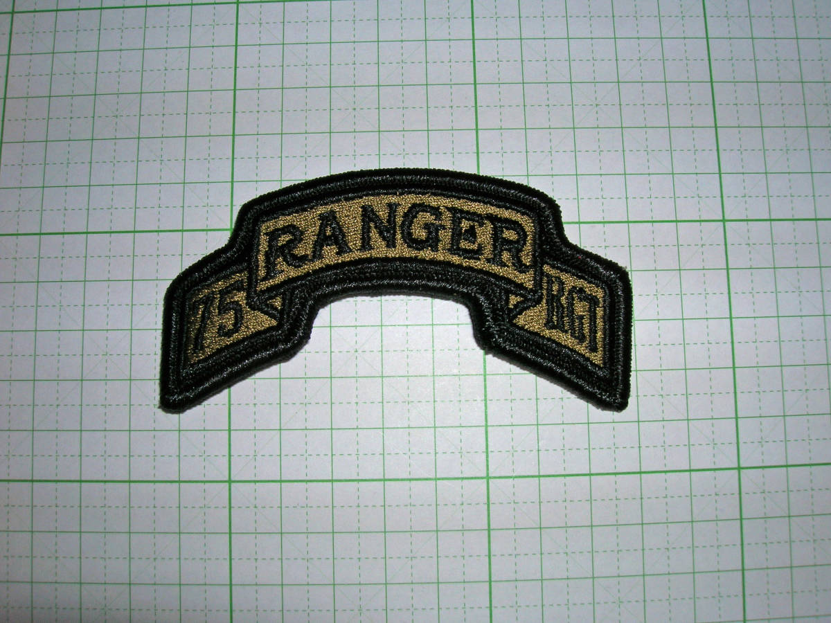 U.S.Army Scroll Patch 75th Ranger Regiment - embroidered on OCP 75レンジャー ...