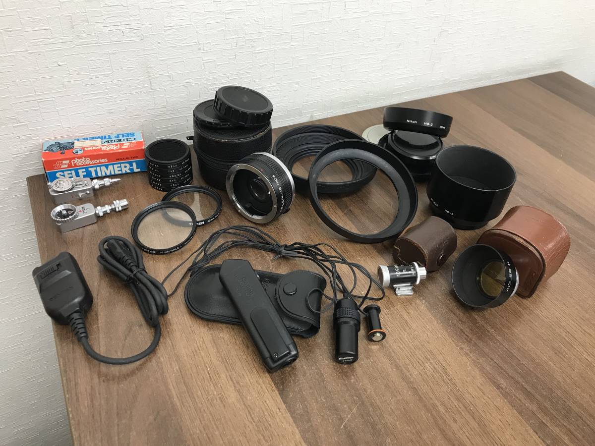 H263 1円スタート カメラ用具セット 2X OP TELEPLUS MC4 / SANKYO KOKI 105mm view finder / Walz SELF TIMER ...