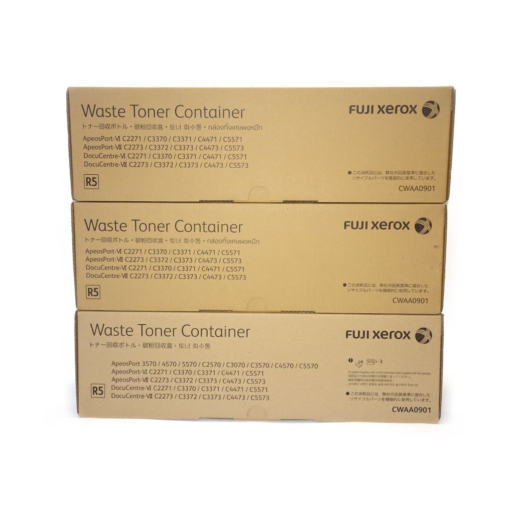 3箱セット 純正 富士ゼロックス FUJI XEROX トナー回収ボトル CWAA0901 DocuCentre-VI C5571用 NO ...