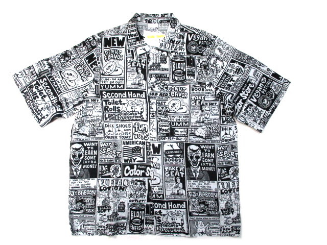 新作 POLAR SKATE CO ポーラースケートCO CLASSIFIEDS S/S SHIRT Black/White SIZE:M ...