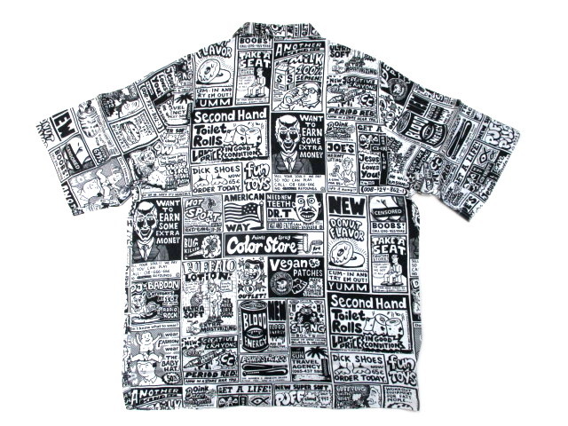 新作 POLAR SKATE CO ポーラースケートCO CLASSIFIEDS S/S SHIRT Black/White SIZE:M ...
