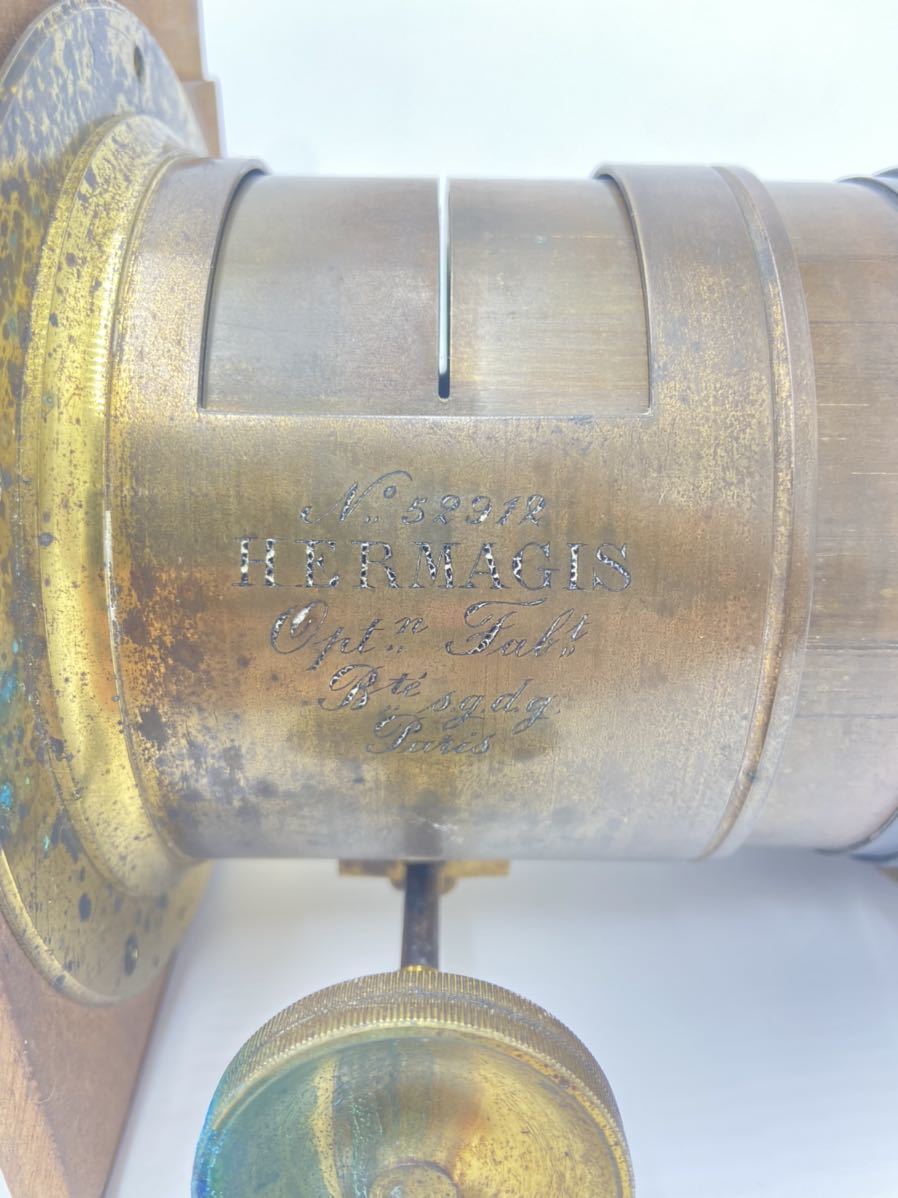 極 品 HERMAGIS エルマジー PARIS OBJECTIF PORTRAIT No.5 カメラレンズ アンティーク(大判、中判カメラ用 ...