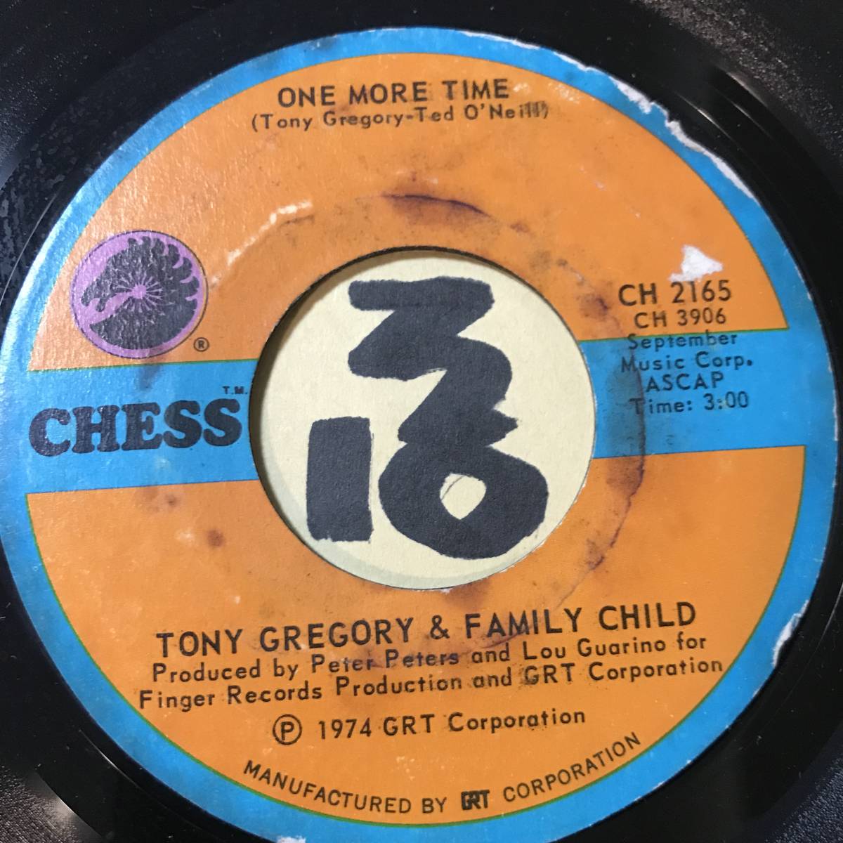 試聴 74年FUNKダンサー TONY GREGORY & FAMILY CHILD GIMME GIMME / ONE MORE TIME ...