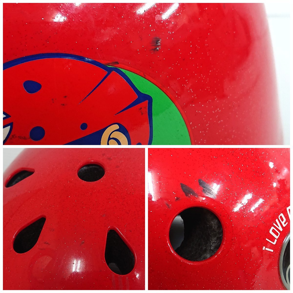 当時物 Carp 広島カープ nutcase サイクルヘルメット 自転車用 カープ坊や L-XL ナットケース 赤ヘル N08-21-A(L ...