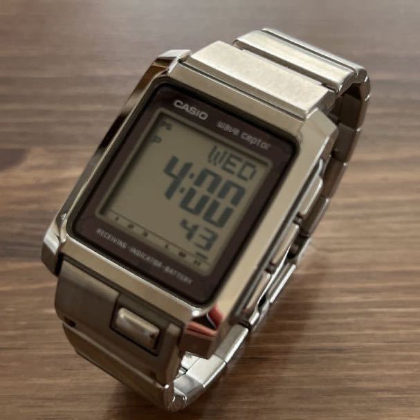 CASIO i-RANGE IRW-100 アイレンジ デジタル 電波 ソーラー ウォッチ 腕時計 ステンレス シルバー色 廃盤 カシオ レア ...
