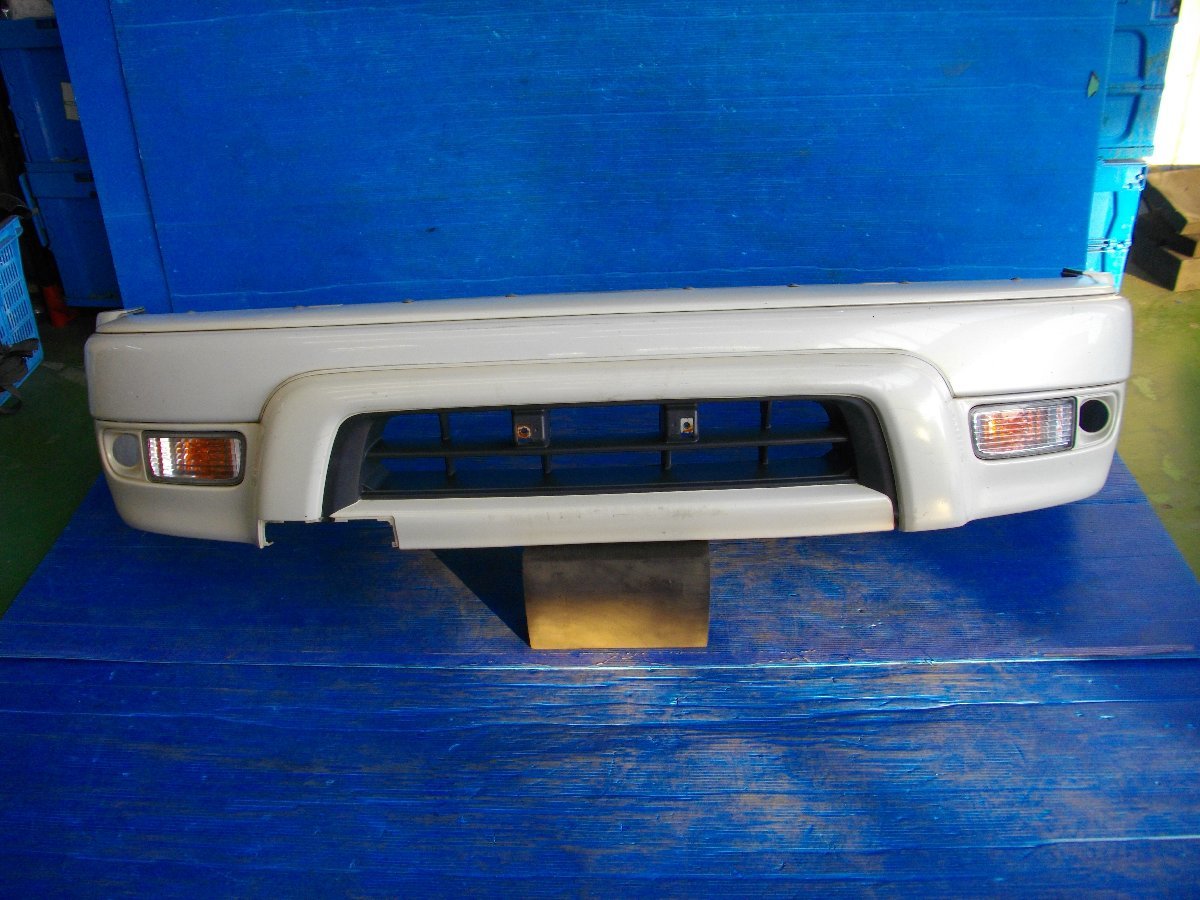 S 店頭引渡し限定 180/185 ハイラックスサーフ 後期 純正 フロントバンパー ホワイト 53911-35320 発送不可(フロント ...