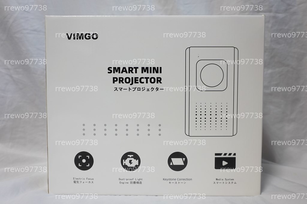 VIMGO J72-5L0 LEDプロジェクター Android フルHD AirPlay Miracast Wi-Fi Bluetooth v4.2 HDMI USB 最大120インチ 台形 ...