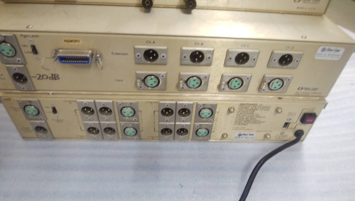 CLEAR-COM クリアーカム MS-400A RM-400A AC-10K AC-10H(レコーディング、PA機器)｜売買された ...