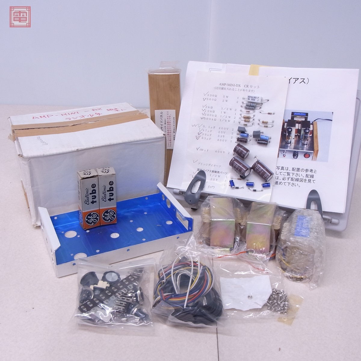 未組立 ラジオ少年 RADIO BOY AMP-MINI-DX 50BM8シングルステレオアンプキット 元箱付 アンプミニ デラックス 20 ...