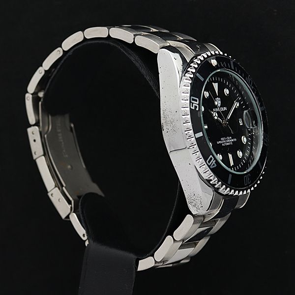 1円 稼働 正規品 KIMSOUN AT ラウンド デイト 黒文字盤 メンズ腕時計 A0274656(3針＋カレンダー)｜売買された ...