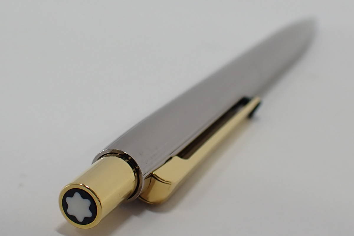 23563 MONTBLANC GERMANY モンブラン ボールペン シルバーカラー ゴールドカラー コンビカラー ビンテージ 筆記確認済み ...