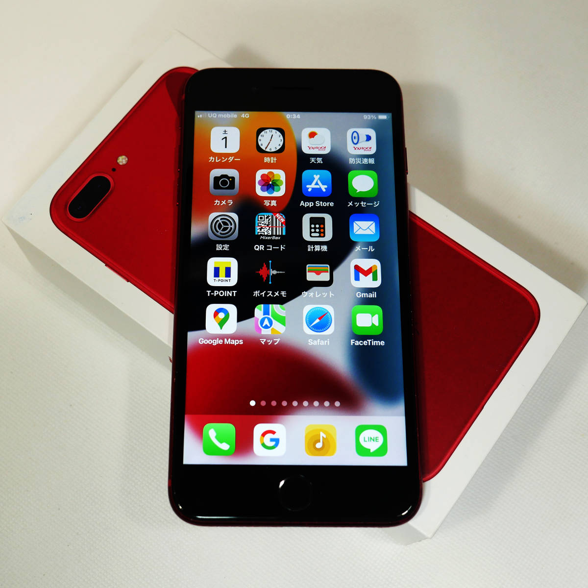 AppleStore購入版 Apple iPhone8Plus 64GB シムフリー プロダクトレッド バッテリー100％ 付属品(iPhone)｜売買されたオークション情報、yahooの商品 ...