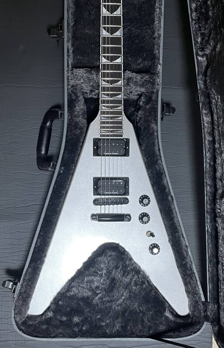 Gibson Dave Mustaine Flying V EXP Metallic Silver Grover ロックペグ Levy's ...