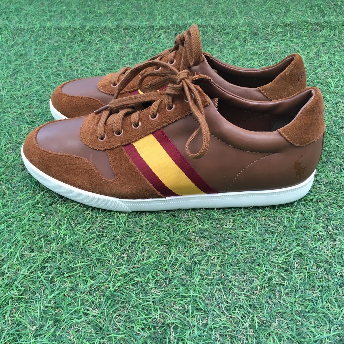 HZ752-E09 POLO ポロ by RalphLauren CAMILO Ⅱ 14557 カジュアルスシューズ メンズ UK9 シミ有り ...