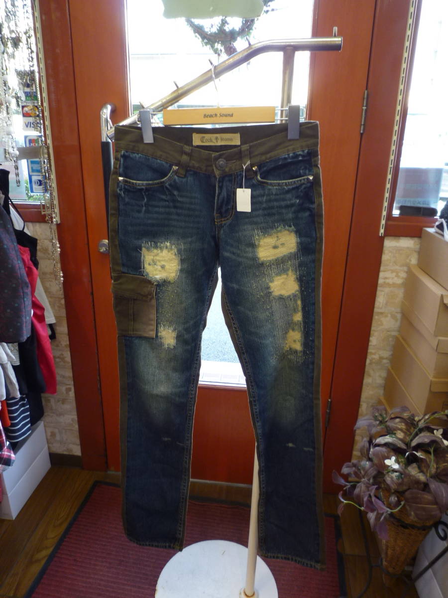 1013-20 Cook jeans お洒落なデザインデニムパンツ サイズ2(W28（約71cm）～)｜売買されたオークション情報、yahoo ...