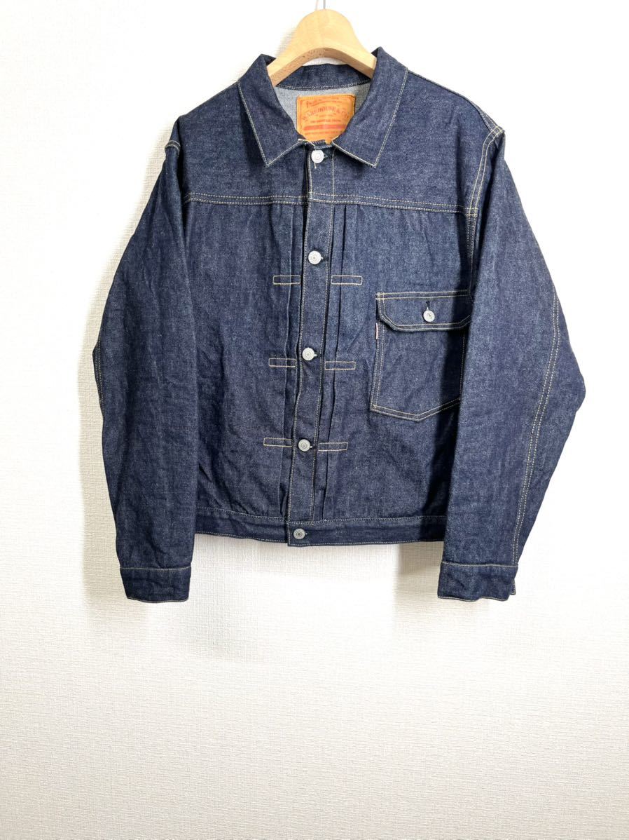 ウエアハウス WAREHOUSE 2000XX デニム ジャケット 38 1st TYPE 復刻 レプリカ Gジャン JACKET インディゴ ...