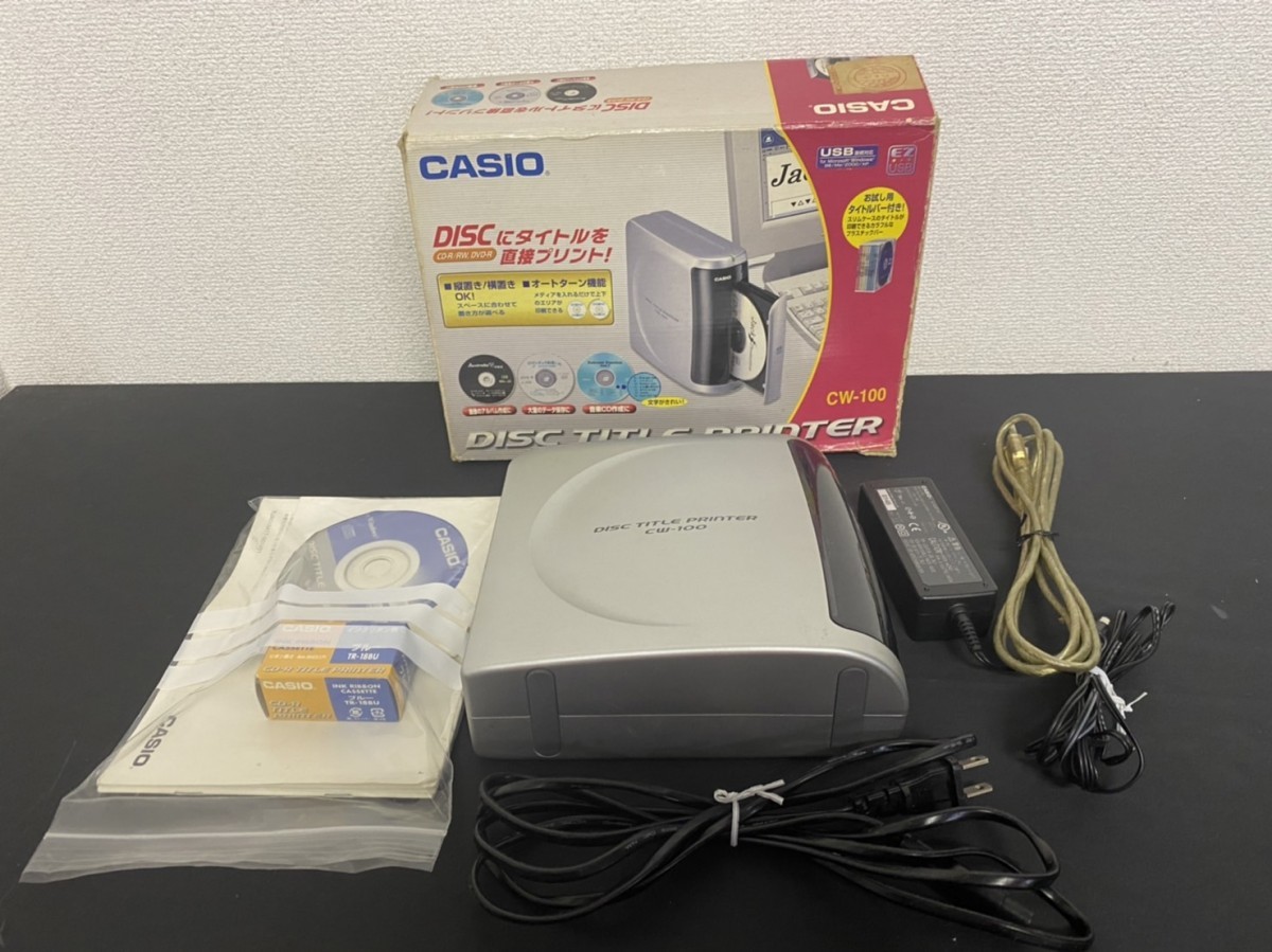 A1 CASIO カシオ CW-100 ディスクタイトルプリンター 元箱付 現状品(プリンタ、プロッタ)｜売買されたオークション情報 ...