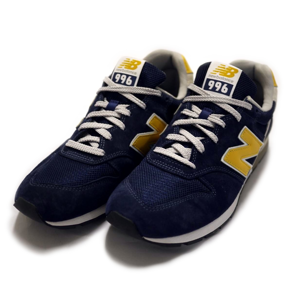 正規 ニューバランス CM996SHC US8.5/26.5cm/ワイズD ネイビーxイエロー スエード new balance ...