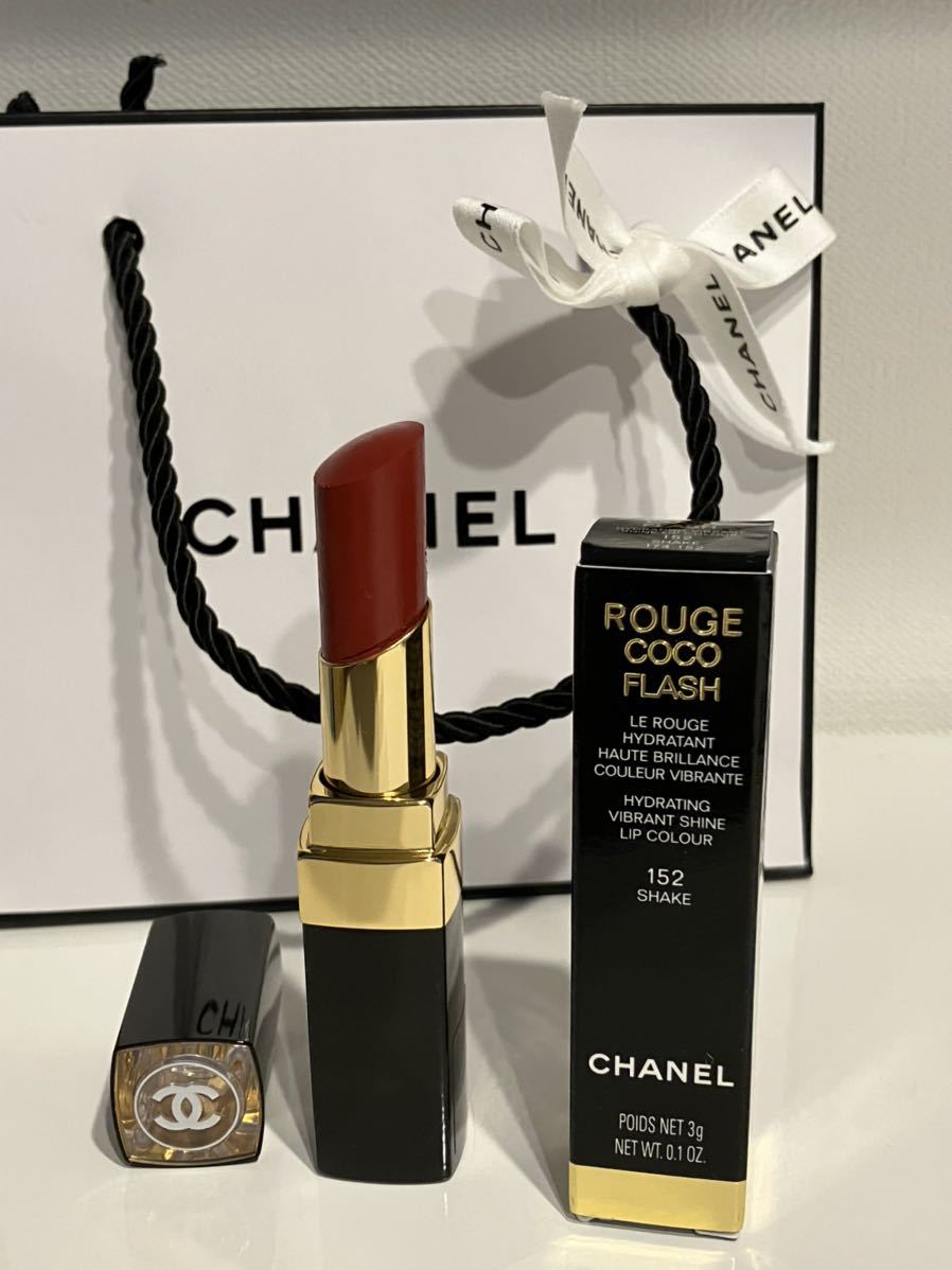 シャネル CHANEL ルージュ ココ フラッシュ ROUGE COCO FLASH 152 シェイク リップスティック 箱あり 紙袋付き ...