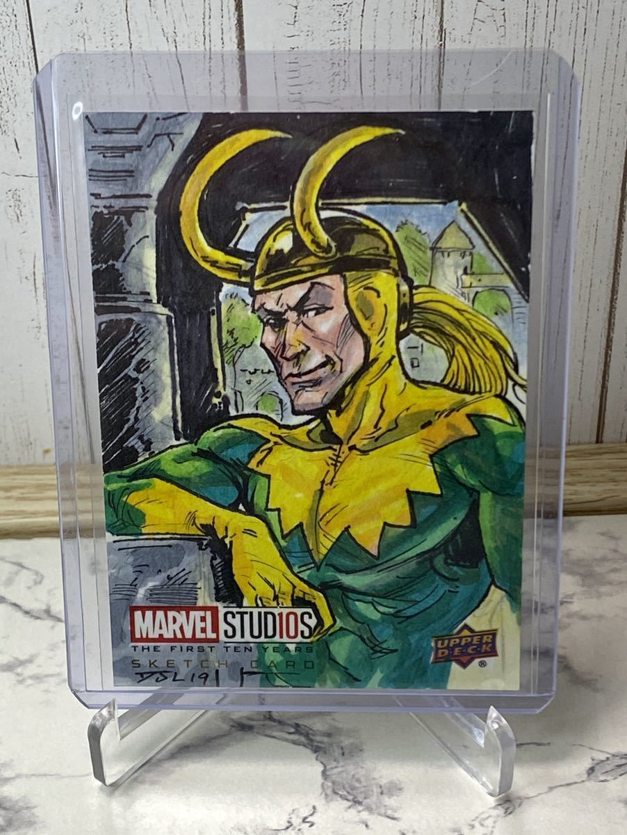 2019 Upper Deck Marvel Studios: The First Ten Year Sketch Card ロキ 1of1 スケッチカード(トレーディングカード)｜売買された ...