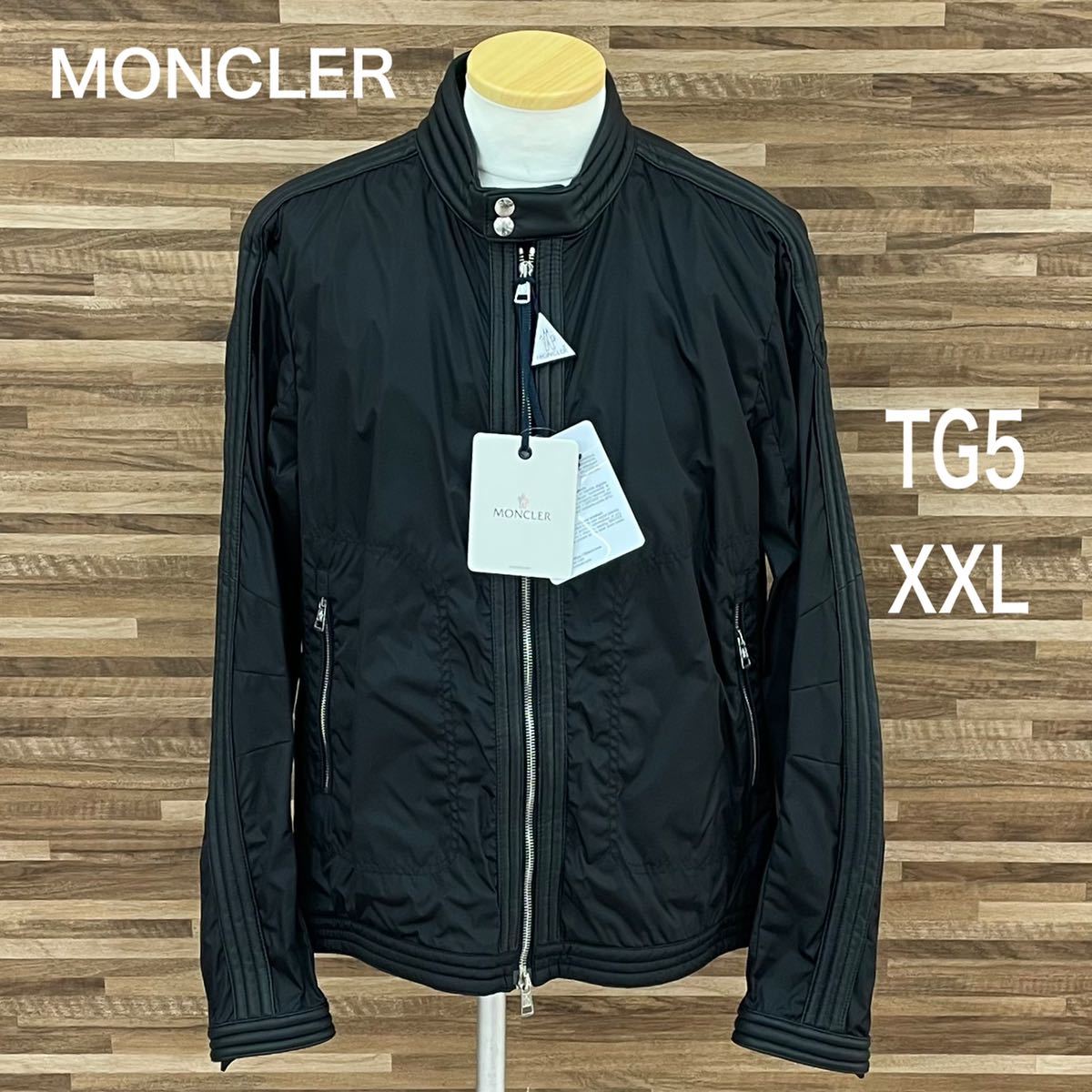 MONCLER DAQUIN モンクレール ダカン ナイロン ラムレザー 羊革 ジャケット TG5 XXL目安 タグ付 ブラック(その他)｜売買されたオークション情報、yahooの商品情報を ...