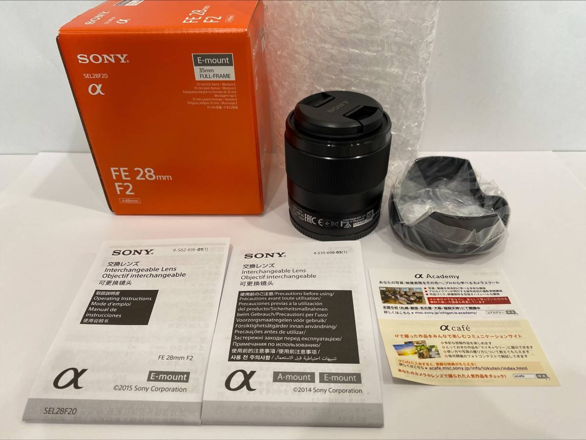 4013 SONY ソニー FE 28mm F2 SEL28F20 レンズ 箱付き(ソニー、ミノルタ)｜売買されたオークション情報、yahoo ...