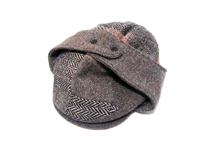 VINTAGE MADE IN IRELAND Hats of Ireland CASTLEBAR DONEGAL TWEED ドネガル ...