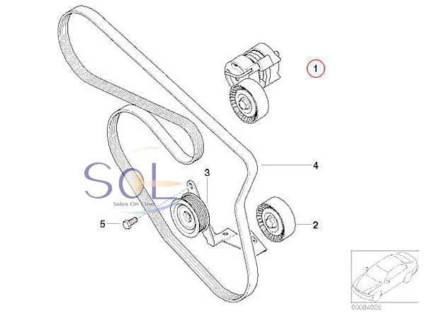BMW E82 E88 E87 E46 E90 E91 E92 E84 X1 ベルトテンショナー 機械式 116i 118i 120i 318i 320i 18i 11287524267 出荷 ...