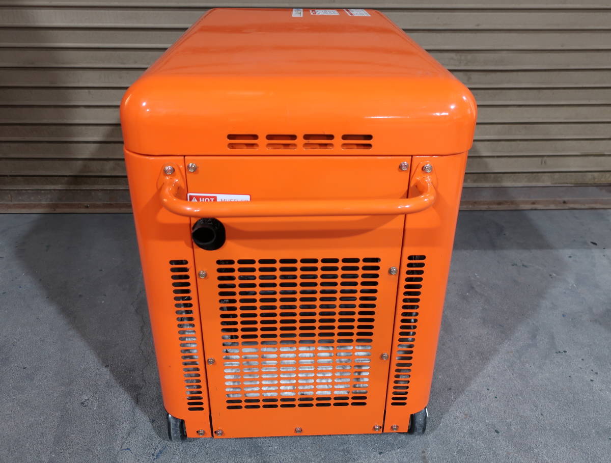 Exect Familiar D6500ET ディーゼル発電機 わけあり出品 定格出力5 5KVA 50Hz 東日本地域専用機種(その他 ...