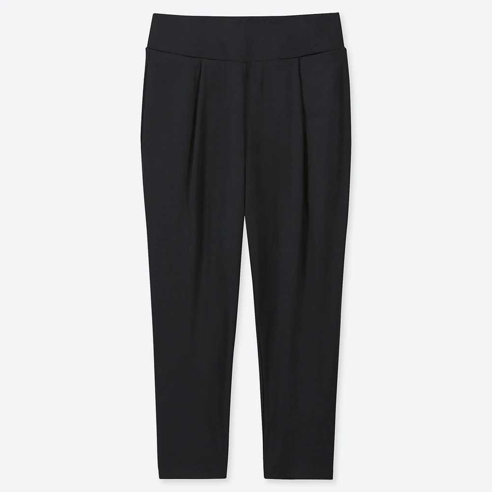 送料210円 ユニクロ エアリズムYOGAテーパードパンツ Mサイズ AIR Rism ウエスト63-69cm 黒 ヨガパンツ ストレッチ ...