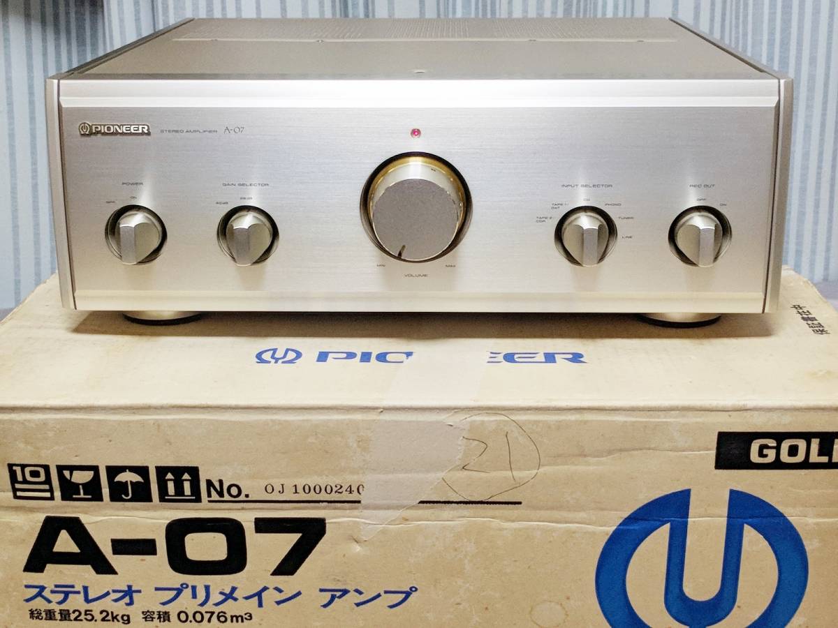 元箱付き 動作良好 PIONEER A-07 メーカーメンテナンス歴あり 高級プリメインアンプ(パイオニア)｜売買されたオークション情報 ...