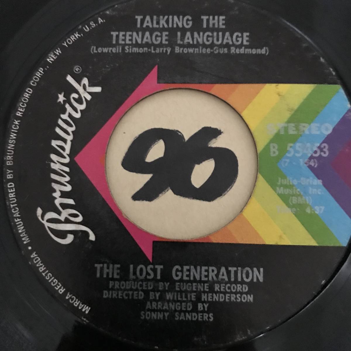 試聴 THE LOST GENERATION TALKING THE TEENAGE LANGUAGE 両面VG++ SOUNDS EX(R ...