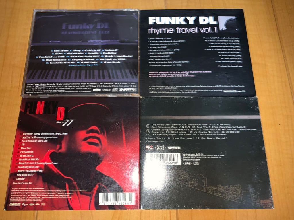 国内盤CD Funky DL / ファンキー DL アルバム4枚セット / Blackcurrent Jazz / Rhyme Travel ...
