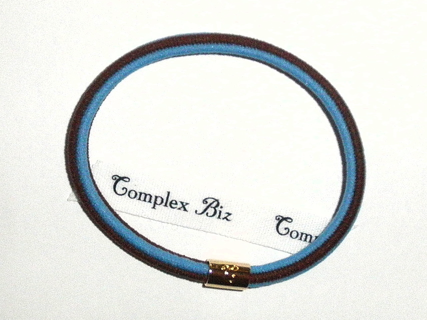 COMPLEXBIZ 送料94円から ヘアゴム シュシュ ポニー コンプレックスビズ クローバー ＜ モカ茶 ＆ 淡青 ＞ Complex Biz(コーム)｜売買されたオークション情報 ...