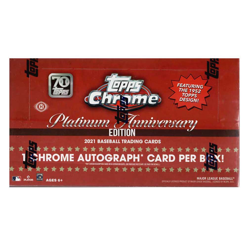最安値 MLB ボックス BOX 2021 TOPPS CHROME PLATINUM ANNIVERSARY EDITION HOBBY ...