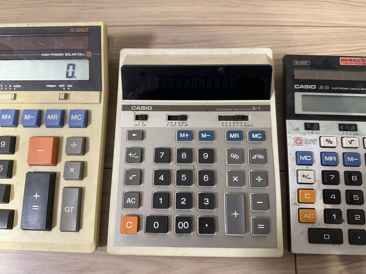 T142 CASIO 昭和レトロ 電卓 DS-120 S-1 JS-20(カシオ)｜売買されたオークション情報、yahooの商品情報を ...