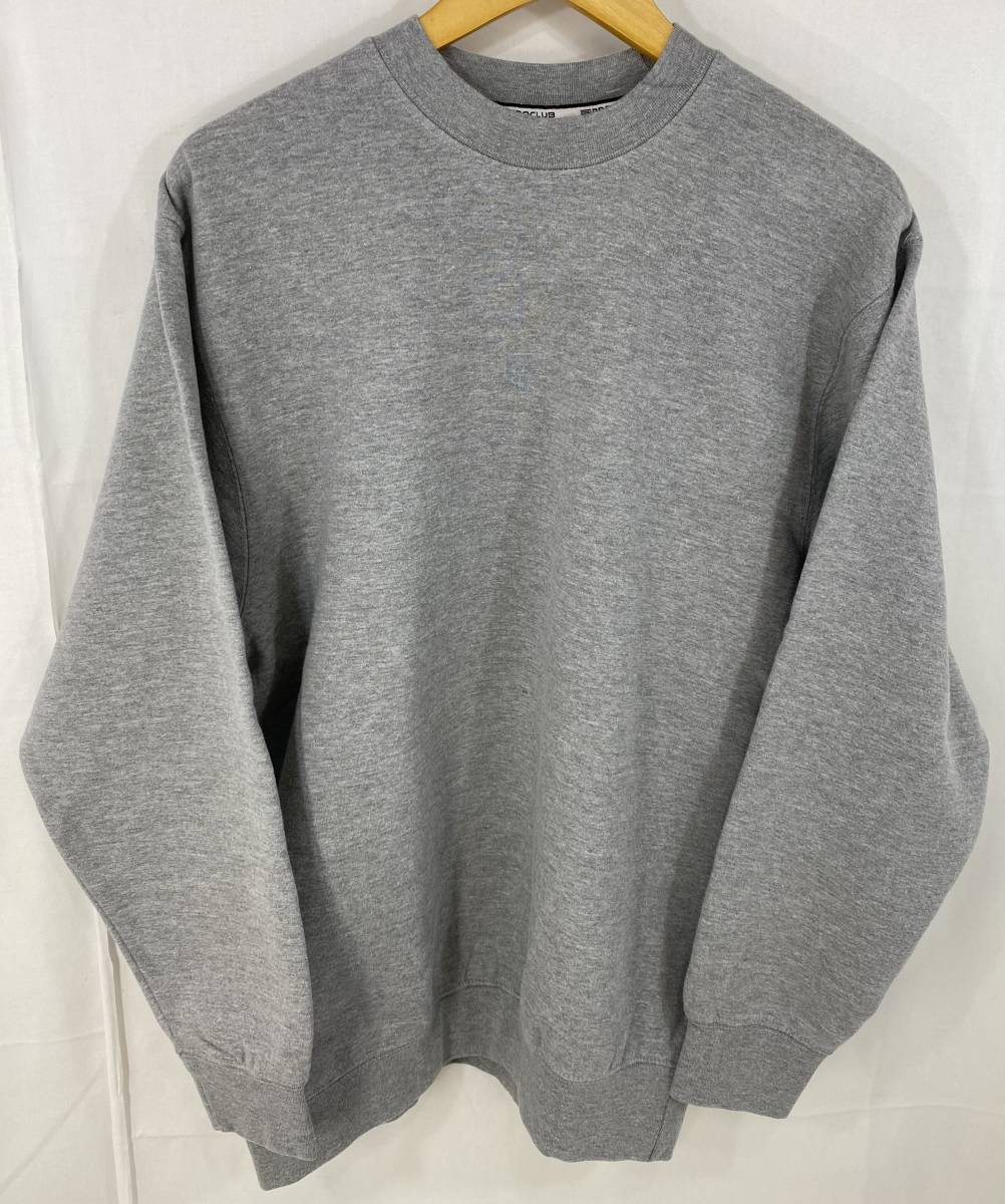 PRO CLUB HEAVY CREW NECK SWEAT Mサイズ タグ付き プロクラブ ヘビー クルー ネック スウェット グレー 1円 ...